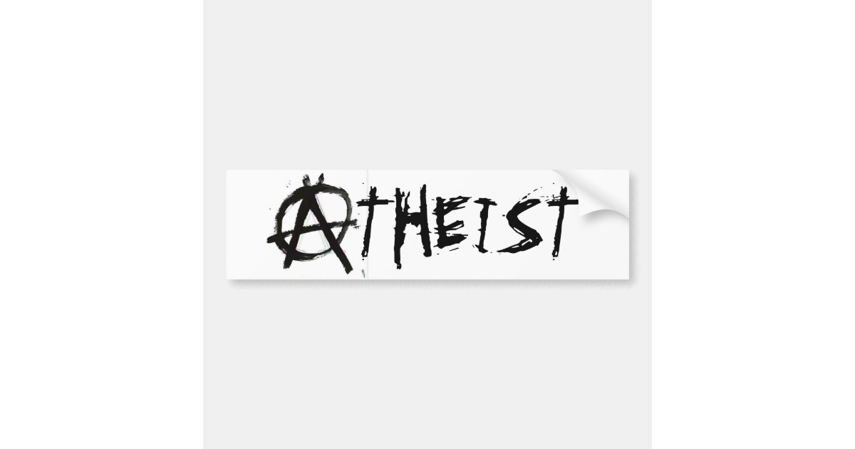 ANARCHIST ATHEIST BUMPER STICKER | Zazzle