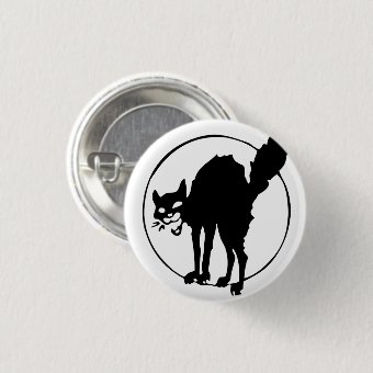 Anarchist Cat Pinback Button | Zazzle