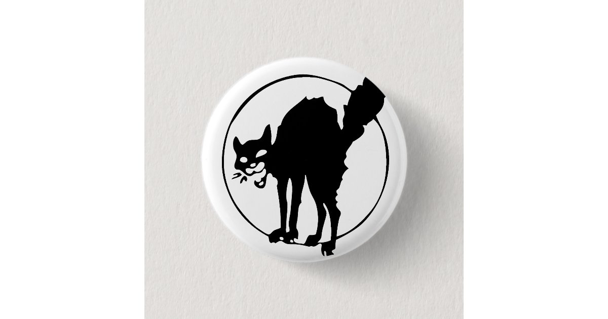 Anarchist Cat Pinback Button | Zazzle
