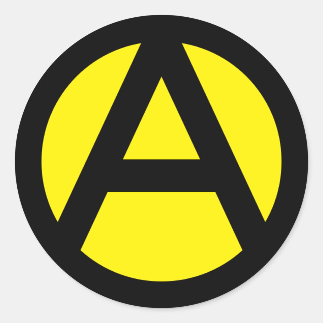 Anarcho-Capitalism Classic Round Sticker | Zazzle