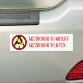 Anarcho-communist logo bumper sticker | Zazzle