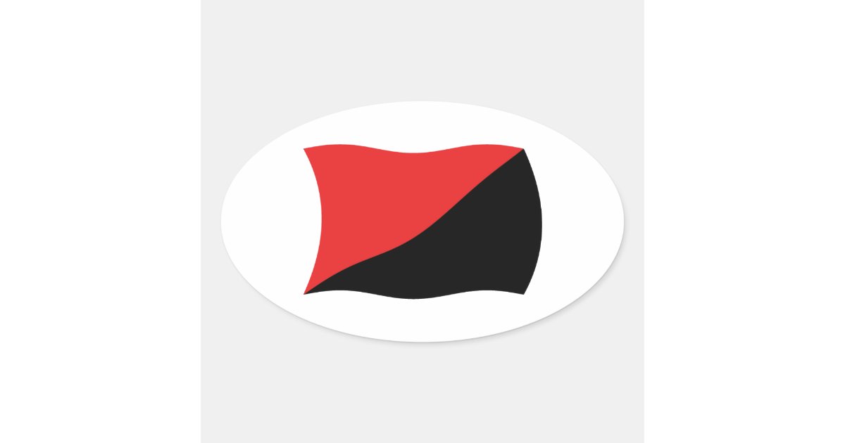 Anarcho-Syndicalism Flag Sticker | Zazzle