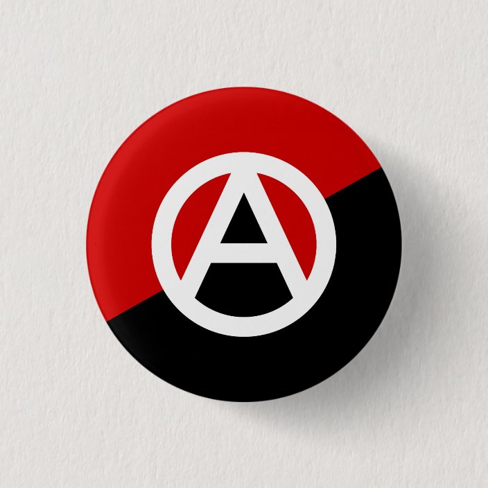 Anarcho-Syndicalism Symbol Button, Flag Design sm Button | Zazzle.com