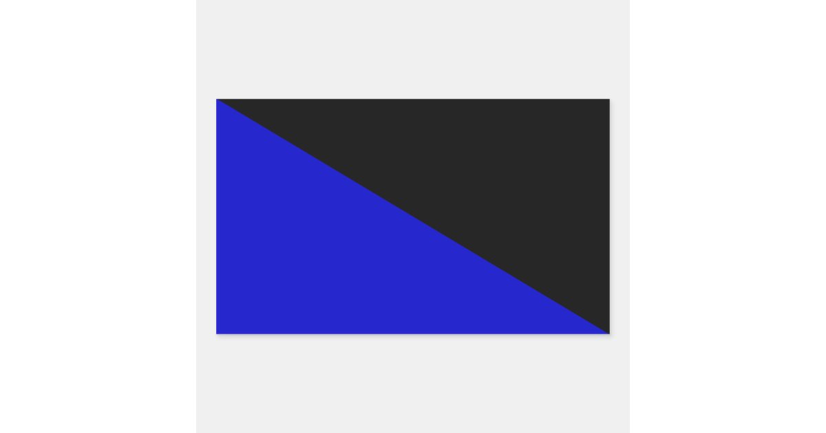 Anarcho-Transhumanist Flag Rectangular Sticker | Zazzle