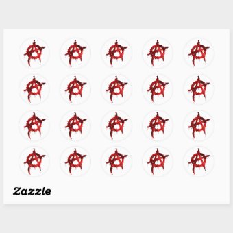 Anarchy Classic Round Sticker | Zazzle