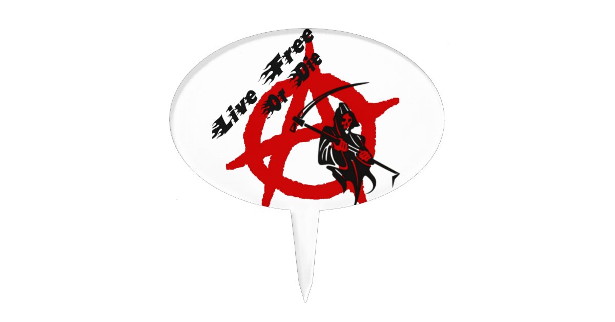 Anarchy Grim Reaper Cake Topper | Zazzle