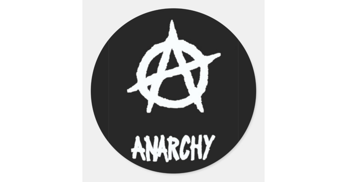 Anarchy Sticker2 Classic Round Sticker | Zazzle