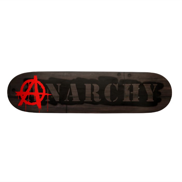 Anarchy Tag Skateboard Deck | Zazzle.com