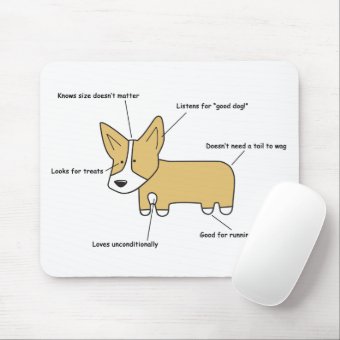 Anatomy of a Corgi Mousepad | Zazzle