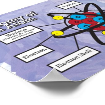 Anatomy of an Atom Poster | Zazzle