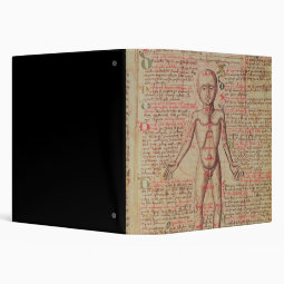 Anatomy of the human body 3 ring binder | Zazzle