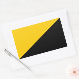 AnCap Flag Rectangular Sticker | Zazzle