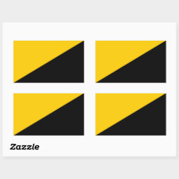 AnCap Flag Rectangular Sticker | Zazzle