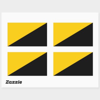 AnCap Flag Rectangular Sticker | Zazzle