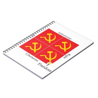 Ancap Libertarian Political Compass Notebook | Zazzle