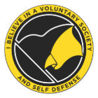 AnCap Voluntaryist Stickers | Zazzle
