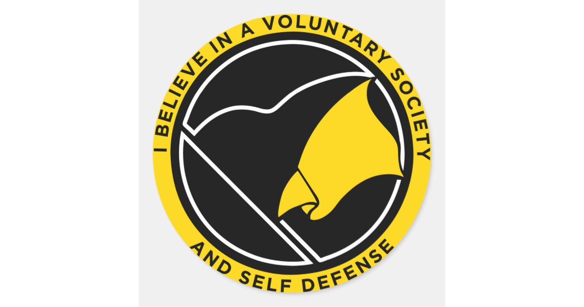AnCap Voluntaryist Stickers | Zazzle