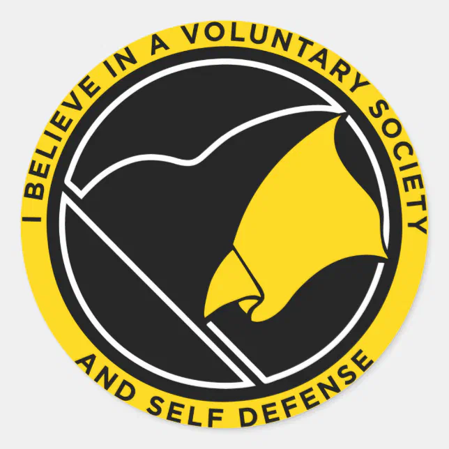 AnCap Voluntaryist Stickers | Zazzle
