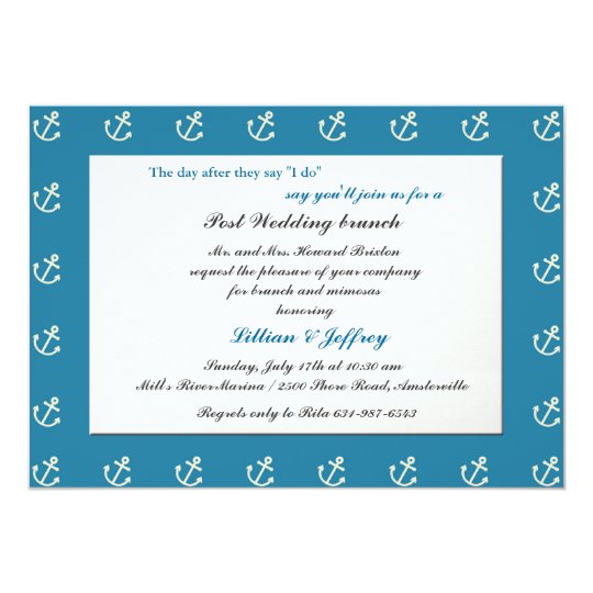 Anchor Border Invitation | Zazzle.com