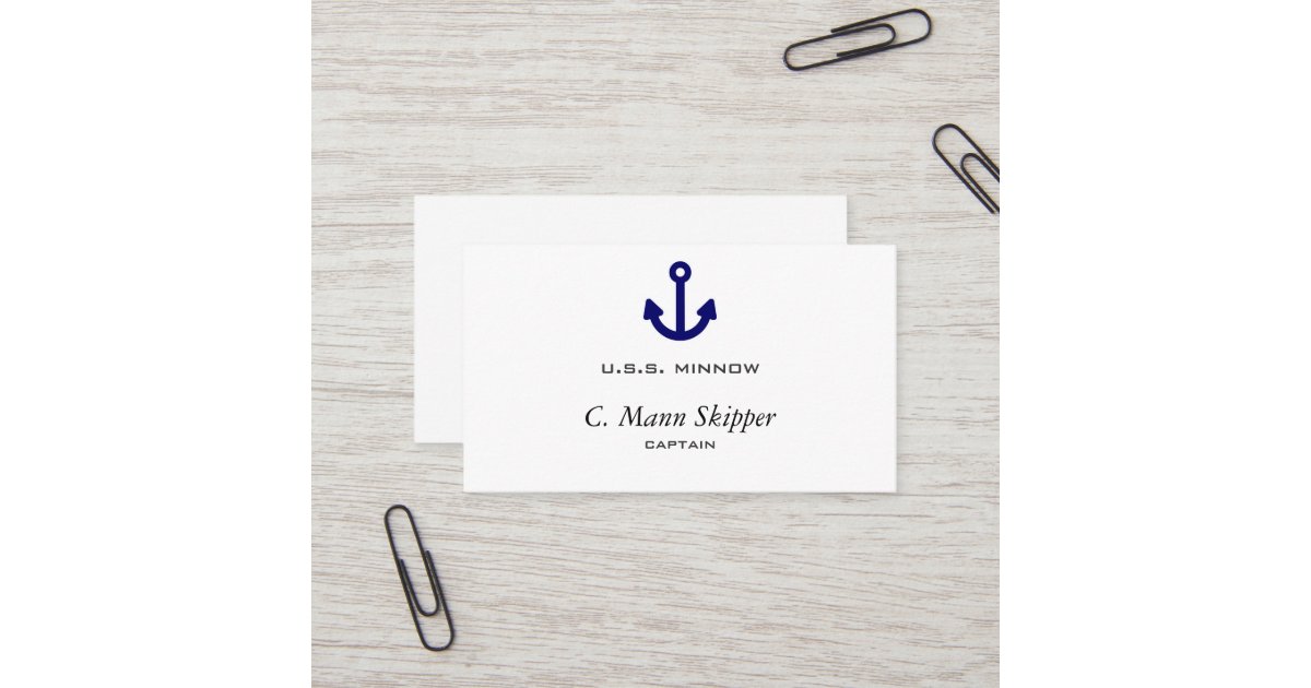 Anchor Business Card | Zazzle