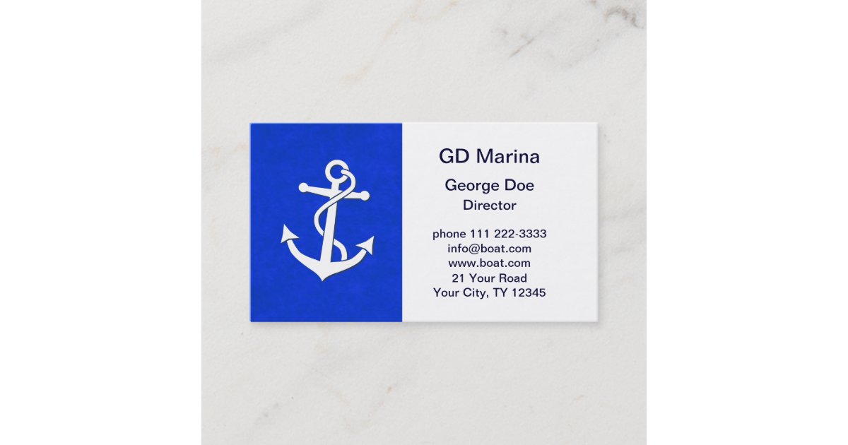 Anchor Business Card | Zazzle