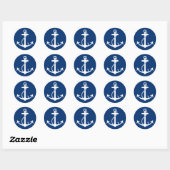Anchor Classic Round Sticker | Zazzle