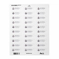 Anchor Heart Return Address Labels Custom | Zazzle