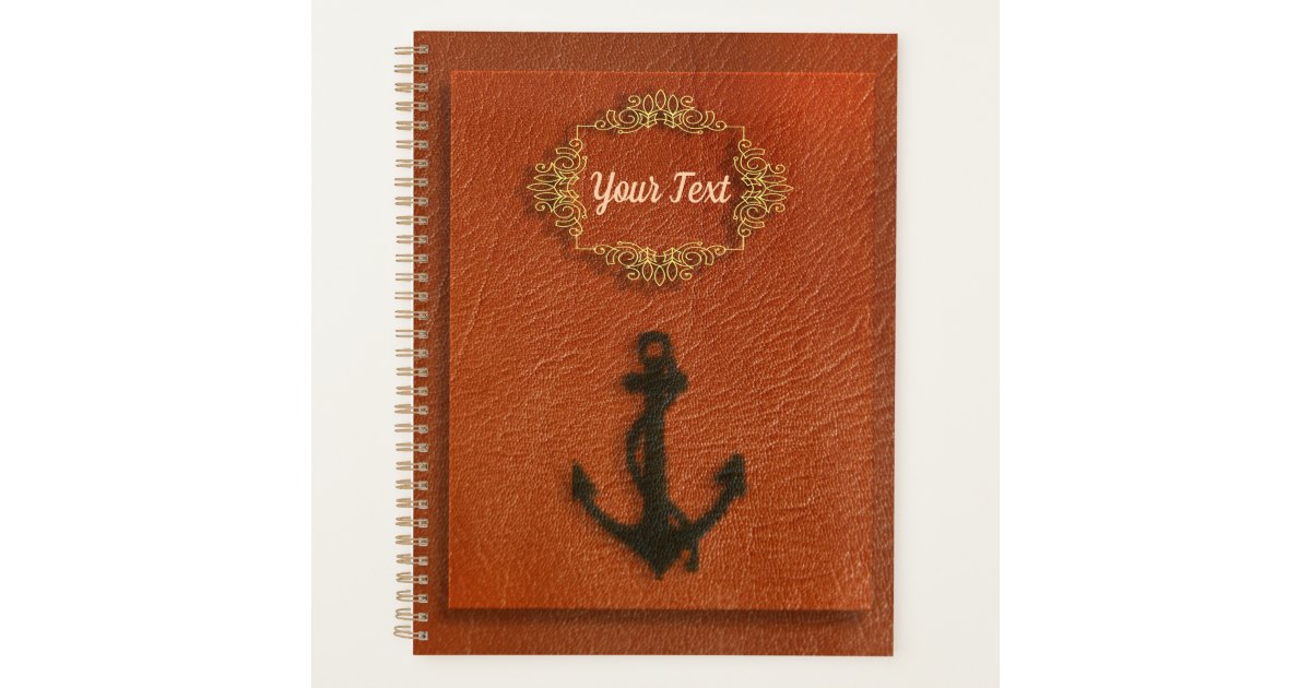 Anchor Nautical Personalized Planner | Zazzle
