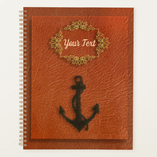 Anchor Nautical Personalized Planner | Zazzle