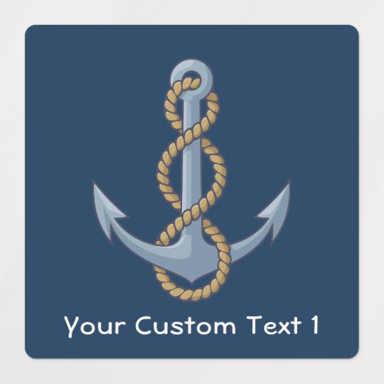 Anchor with Rope Labels | Zazzle.com