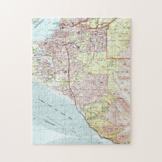 Anchorage Alaska Map (1994) Jigsaw Puzzle | Zazzle.com