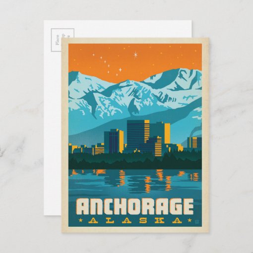 Anchorage, Alaska Postcard | Zazzle