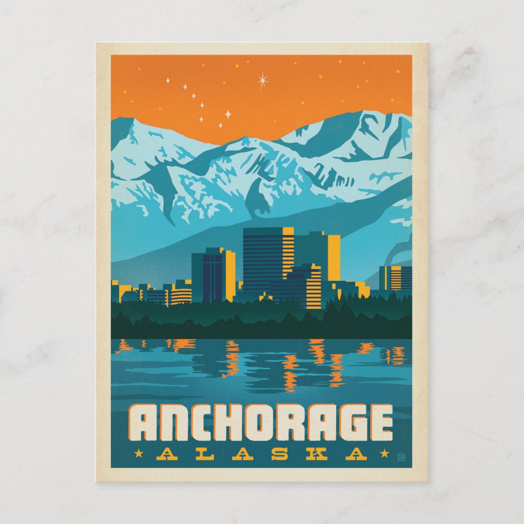 Anchorage, Alaska Postcard | Zazzle
