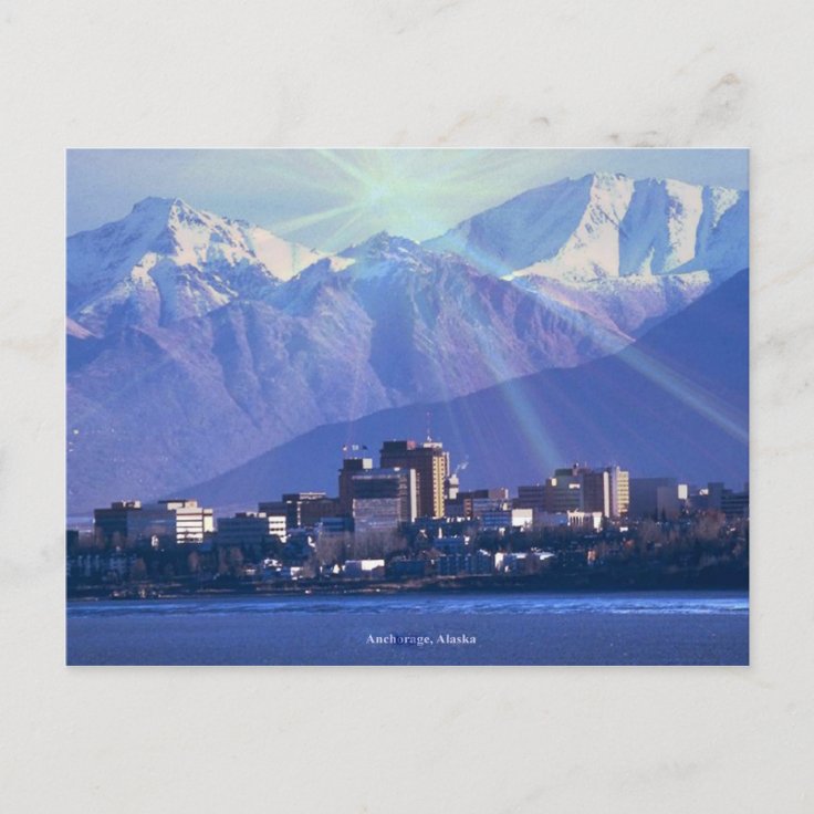 Anchorage, Alaska Postcard | Zazzle