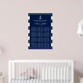Anchored | Nautical Wedding | Navy Seating Chart | Zazzle
