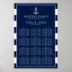 Anchored | Nautical Wedding | Navy Seating Chart | Zazzle