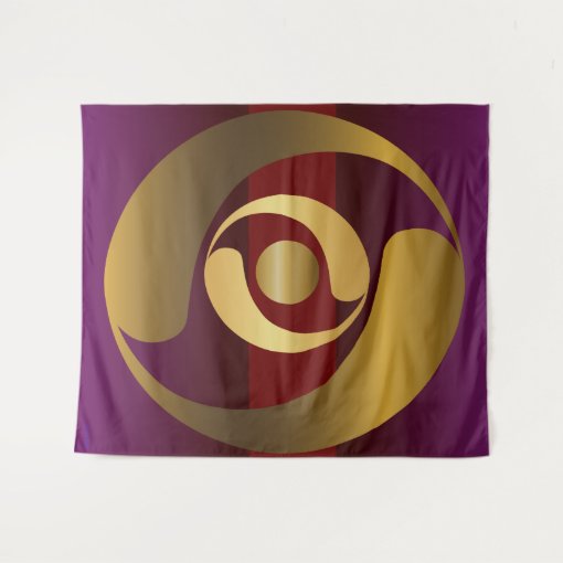 Ancient Alien Symbols Gold Crop Circle Tapestry | Zazzle