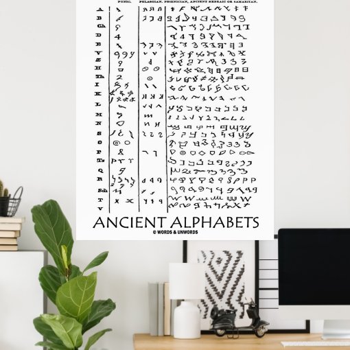 Ancient Alphabets (Ancient Languages) Poster | Zazzle