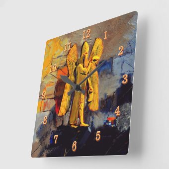 Ancient Anunnaki Acrylic Wall Clock | Zazzle