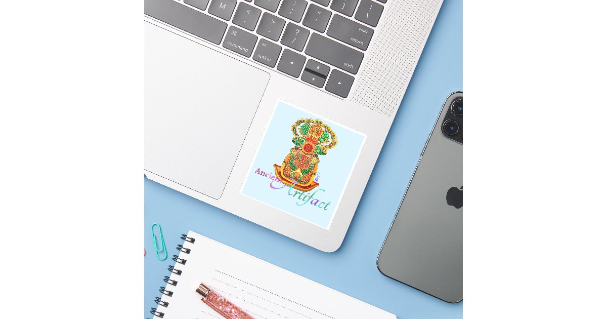 Ancient Artifact/ Hairpin Vessel Sticker | Zazzle