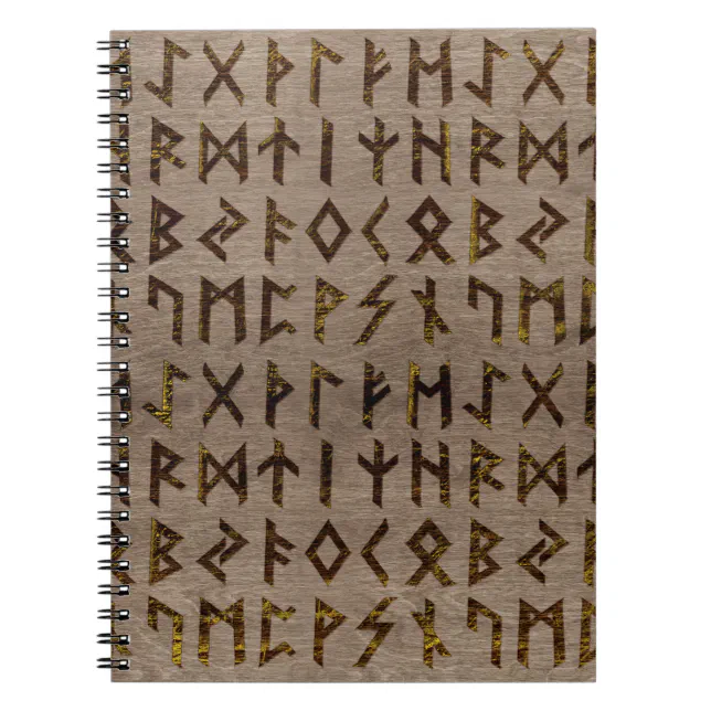 Ancient Celtic Runes Alphabet pattern Notebook | Zazzle