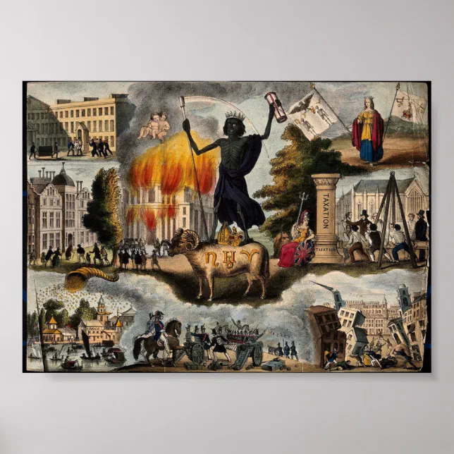 Ancient Depiction of Apocalypse Poster | Zazzle