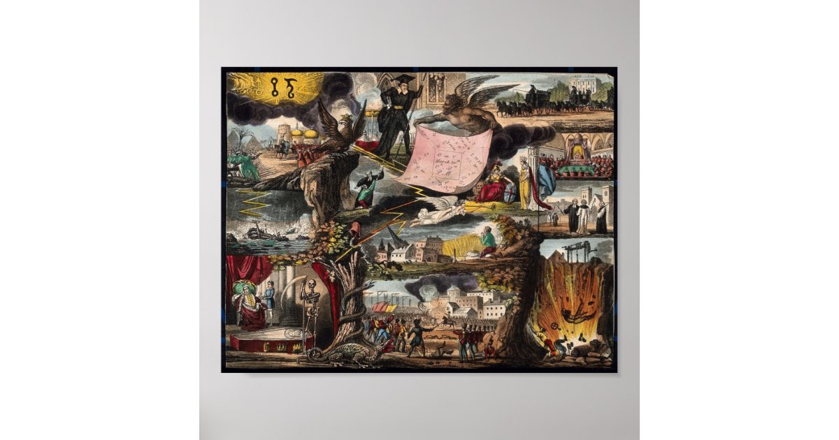 Ancient Depiction of Apocalypse Poster | Zazzle