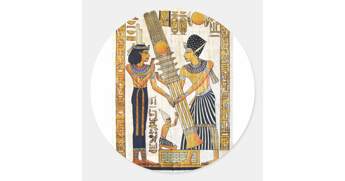 Ancient Egypt 1 Classic Round Sticker | Zazzle