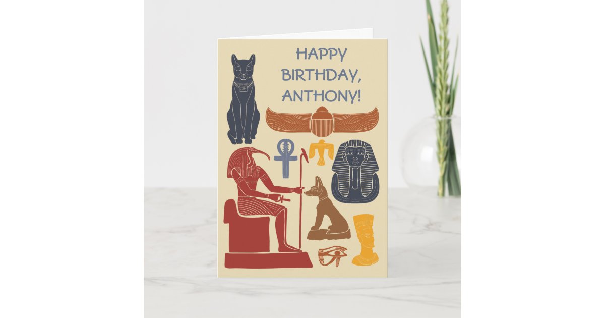 Ancient Egypt Egyptian Graphics Themed Card | Zazzle