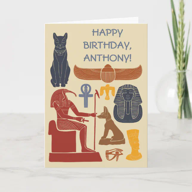 Ancient Egypt Egyptian Graphics Themed Card | Zazzle
