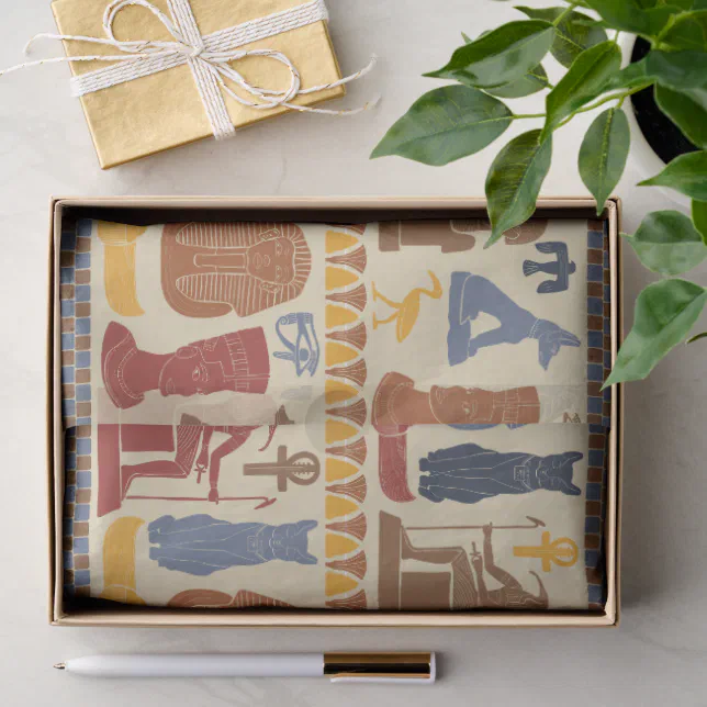 Ancient Egypt Egyptian Graphics Themed Tissue Paper | Zazzle