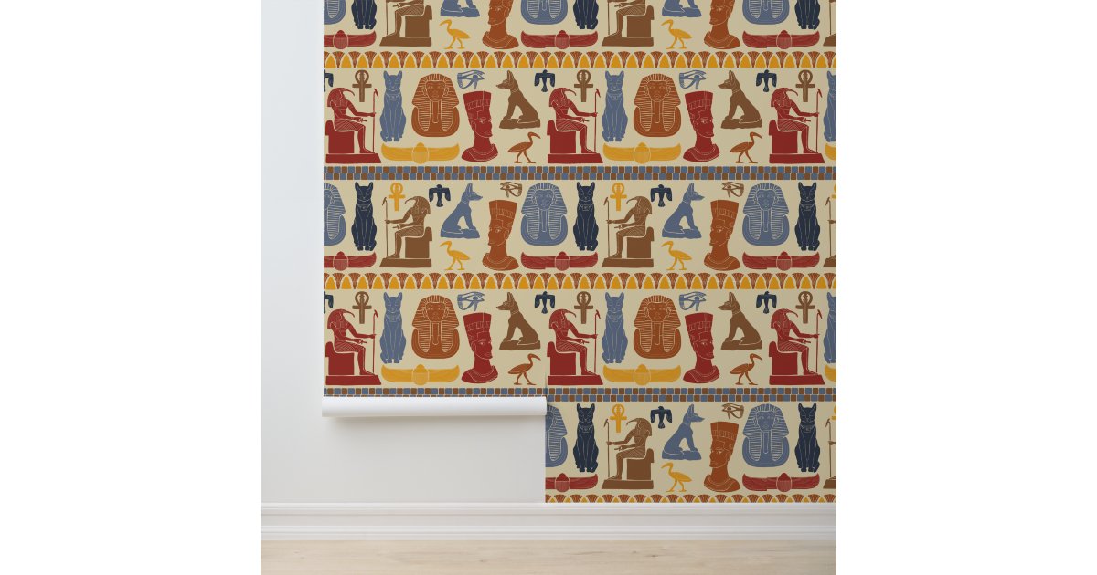 Ancient Egypt Egyptian Graphics Themed Wallpaper | Zazzle