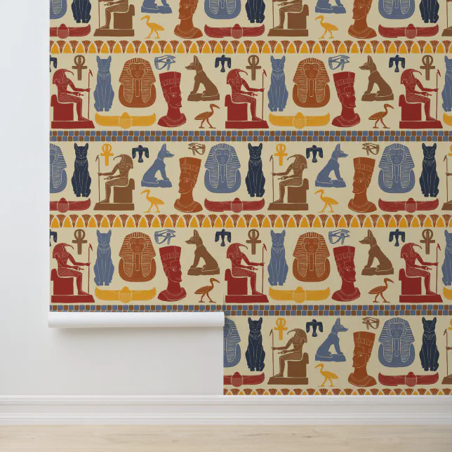 Ancient Egypt Egyptian Graphics Themed Wallpaper | Zazzle