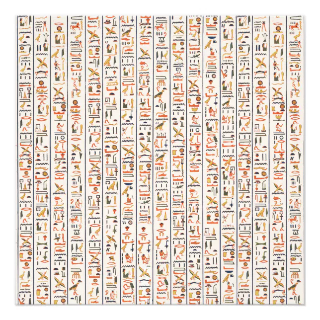 ancient egypt hieroglyphs pattern background histo photo print | Zazzle